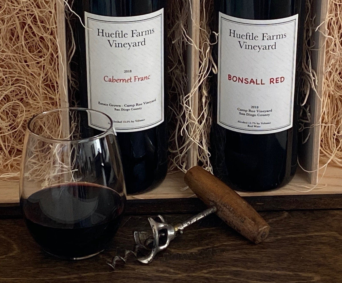 Hueftle Farms Vineyard, BONSALL RED & Cabernet Franc